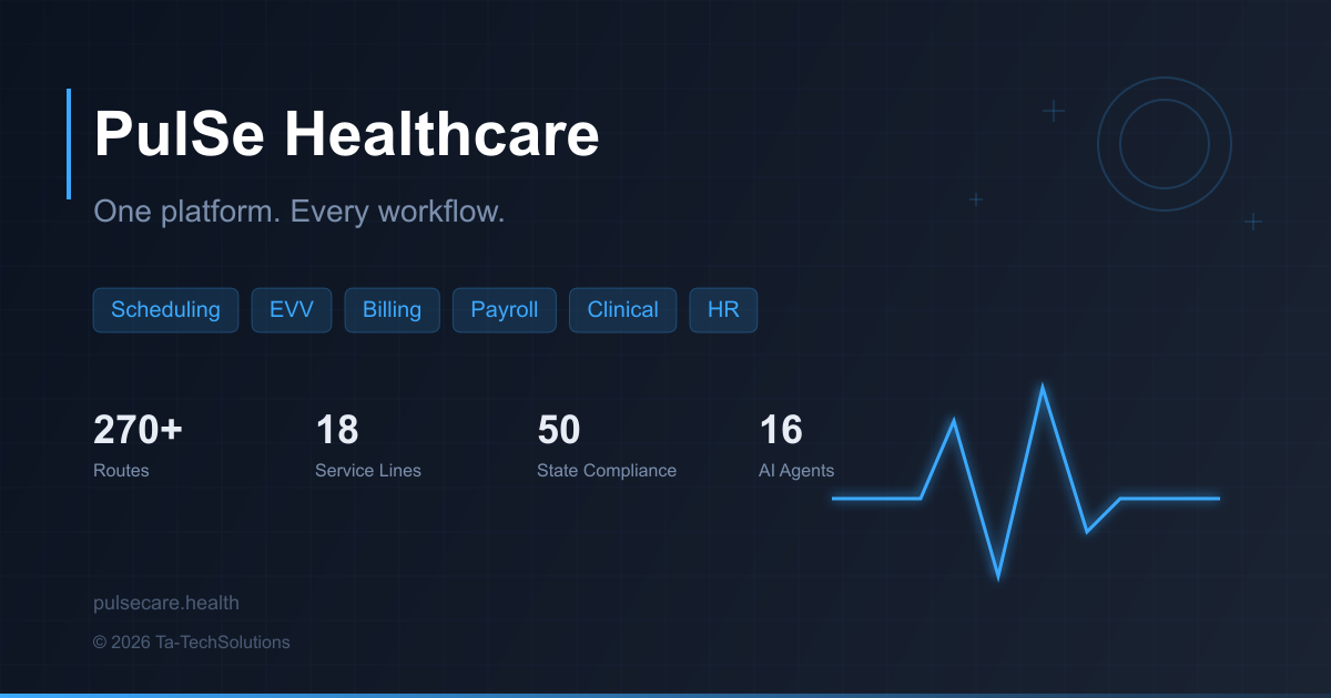 PulSe Healthcare Platform Home Care Software